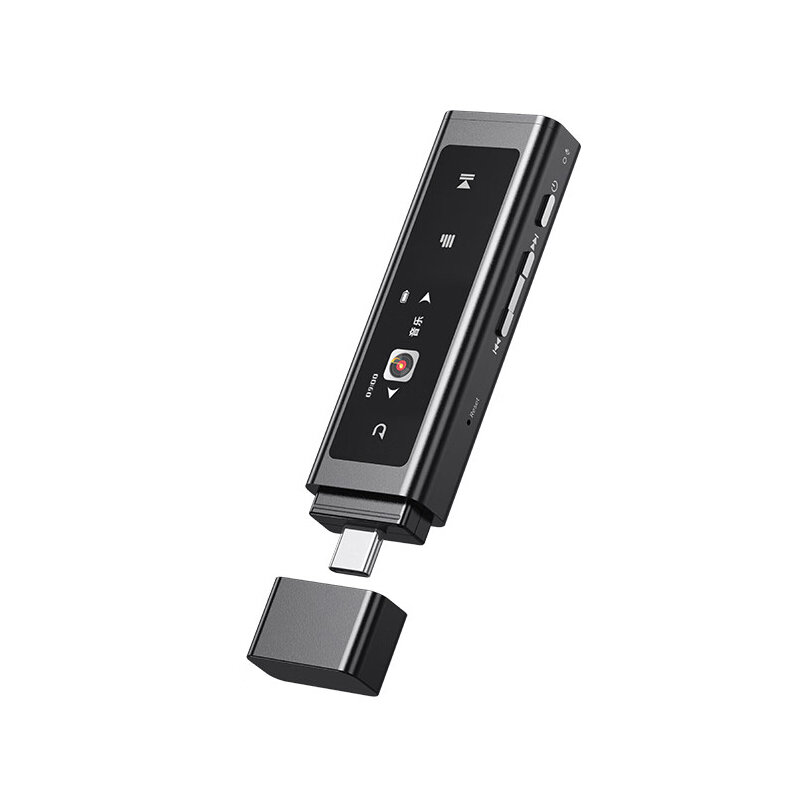 MP3/MP4 плеер AIGO mp3-500 черный, до 32 ГБ, поддержка форматов MP3/WAV/FLAC, компактный размер