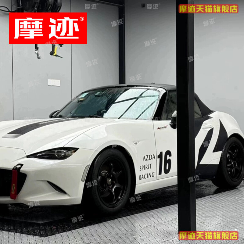 Наклейка для капота Mazda MX-5, матовый черный, оригинальный заводской материал для декора автомобиля