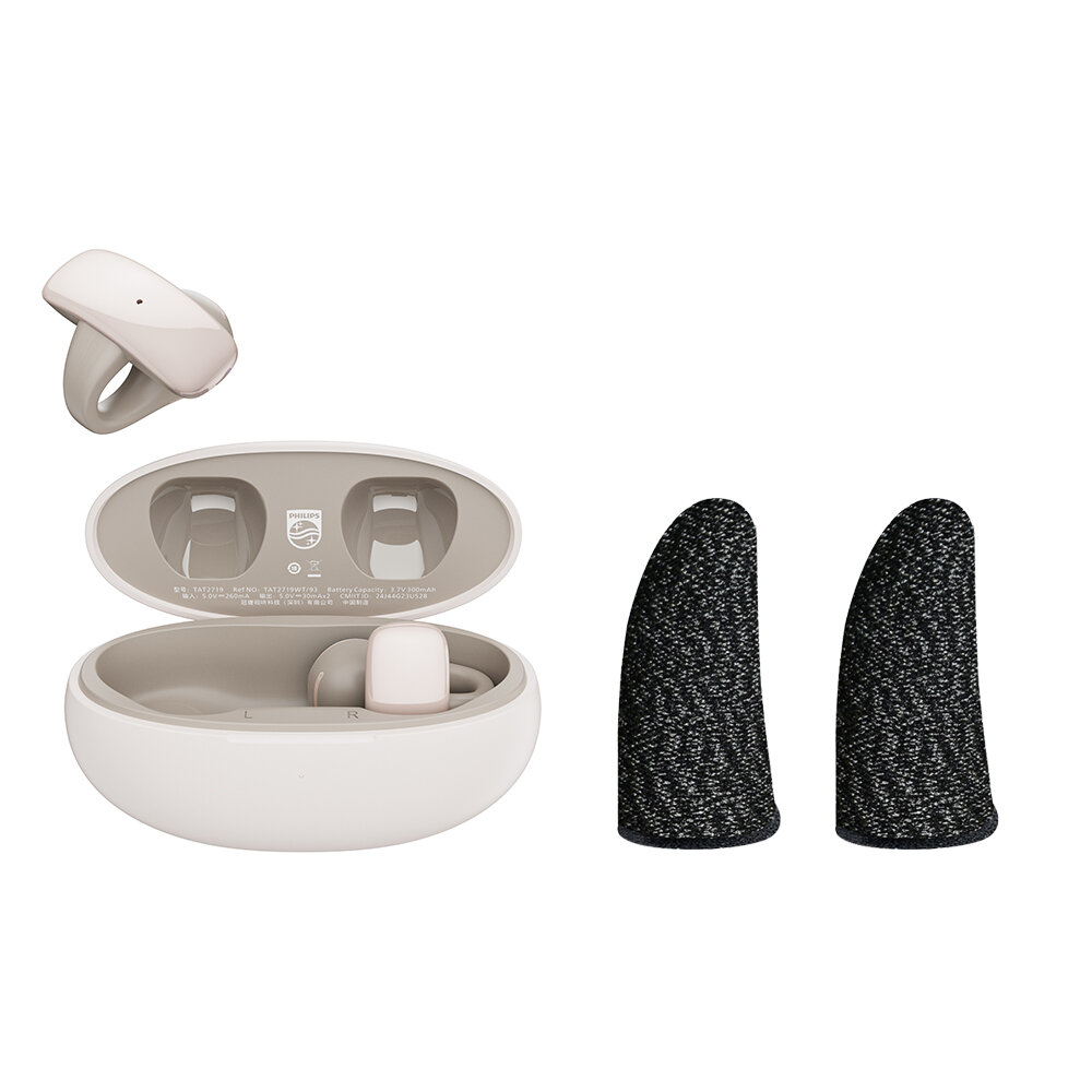 Наушники PHILIPS полностью беспроводные, белые, с игровыми накладками