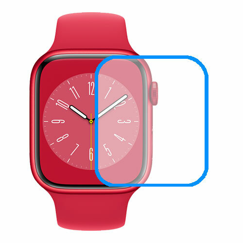 Скрин Мобайл защитный экран для Apple Watch Series 8 45mm из нано стекло 9H