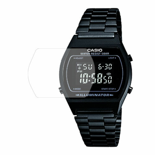 Скрин Мобайл защитный экран для часов Casio B640WB-1BEF из гидрогелевая плёнка прозрачная