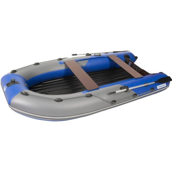 Лодка ПВХ Пилот моторная килевая 360 НДНД, серый/синий