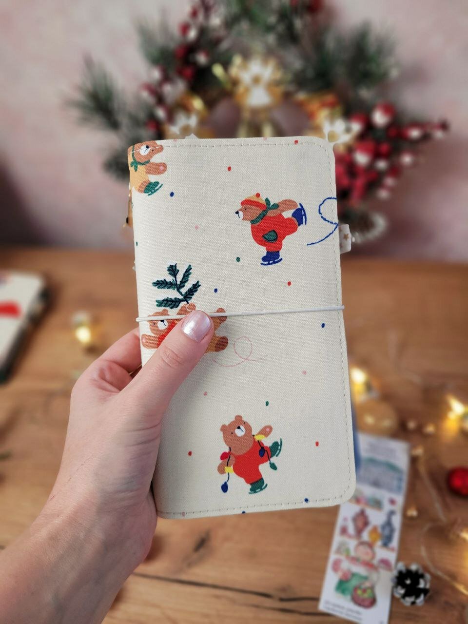 Блокнот Путешественника/Мидори (новогодняя серия)/А5/128 стр/ручная работа