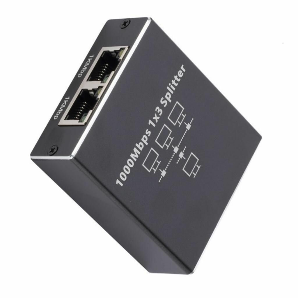 Гигабитный сетевой разветвитель RJ45, - Разделитель от 1 до 3