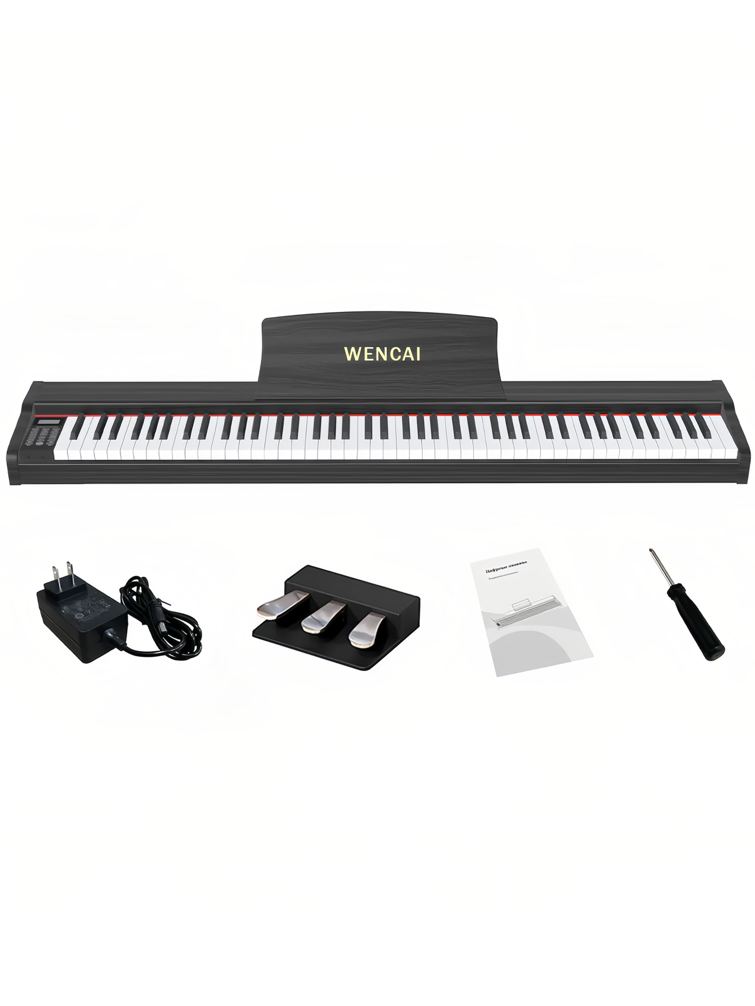 WENCAI Цифровое пианино BL-280, 88 клавиш, деревянное пианино, лучший художественный подарок, Подходит для новичков.