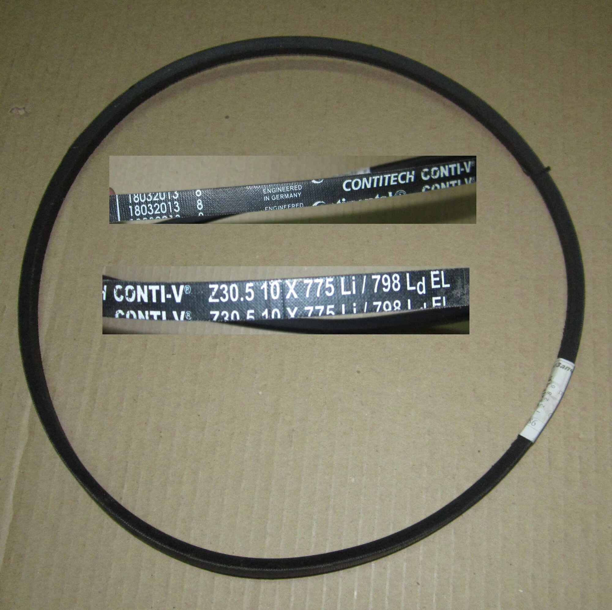 Ремень клиновой профиль Z (0) - 798 Lp (Z/10-775 Li, Z 30.5) ContiTech