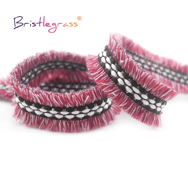 Bristlegrass кружево с бахромой, 25 мм, 10 ярдов, цвет A