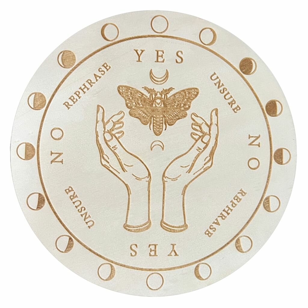 Деревянная доска с маятником в виде звезды, Биолокационный Алтарь для гадания и колдовства