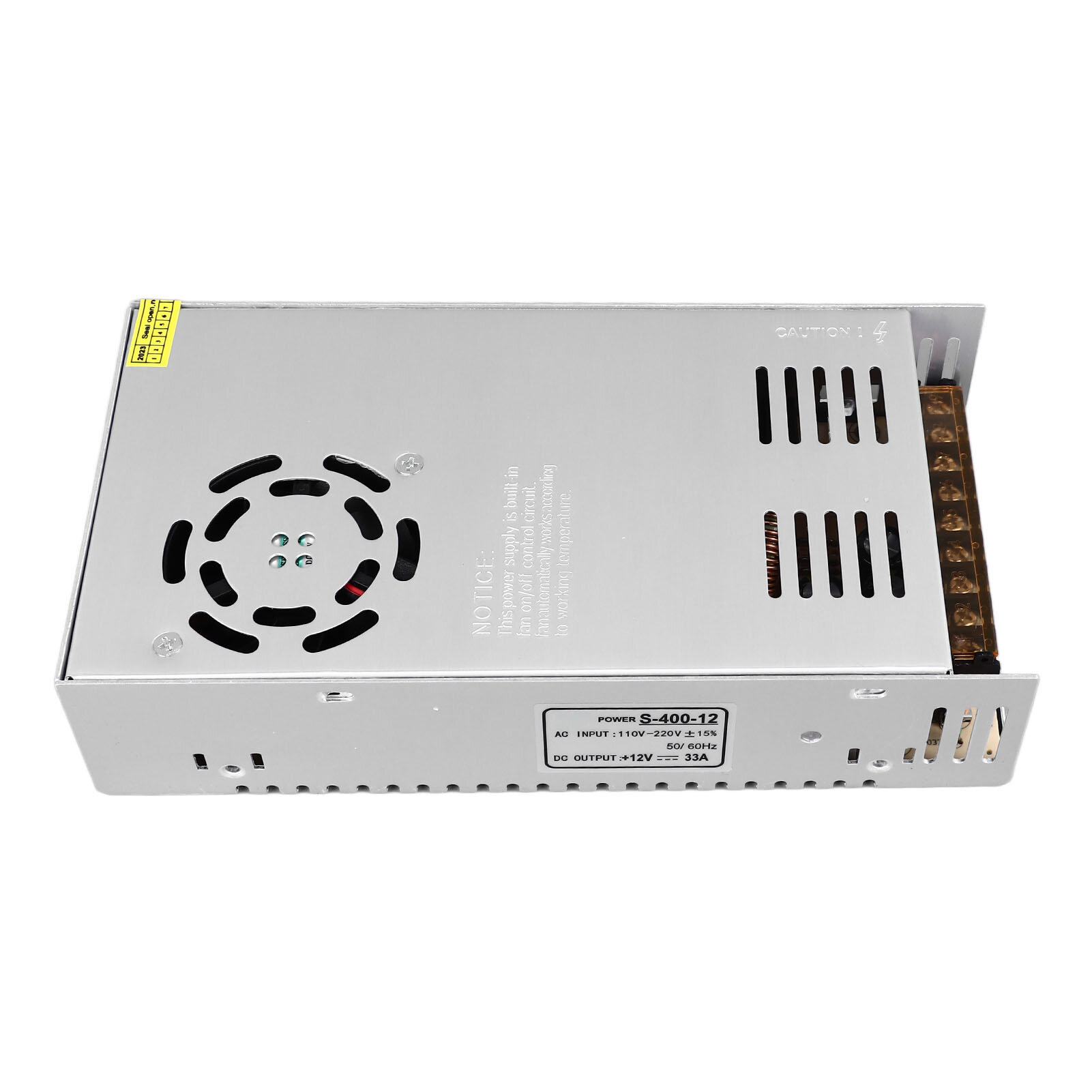 Импульсный источник питания 12 В 33,3 А, адаптер вентиляторного типа, преобразователь, защита от перегрузки, перенапряжения, короткого замыкания, 400 Вт