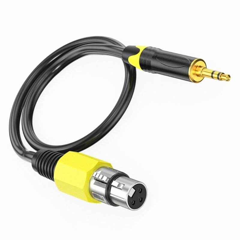 Аудиокабель 3,5 мм к разъему XLR-желтый