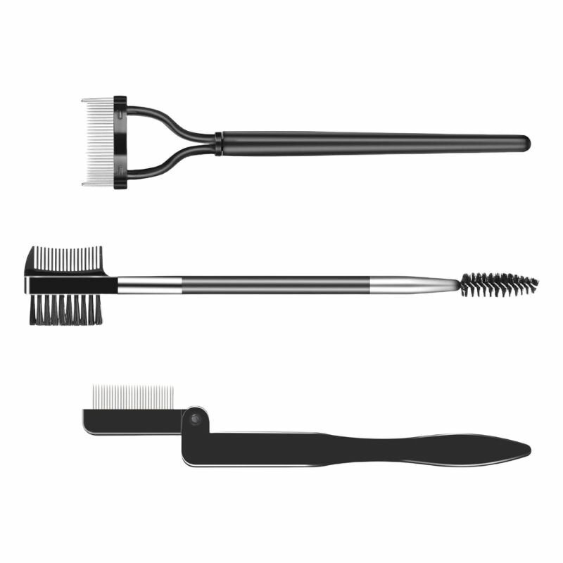 Набор из 3 предметов, складная расческа для бровей, разделитель ресниц-стиль 1