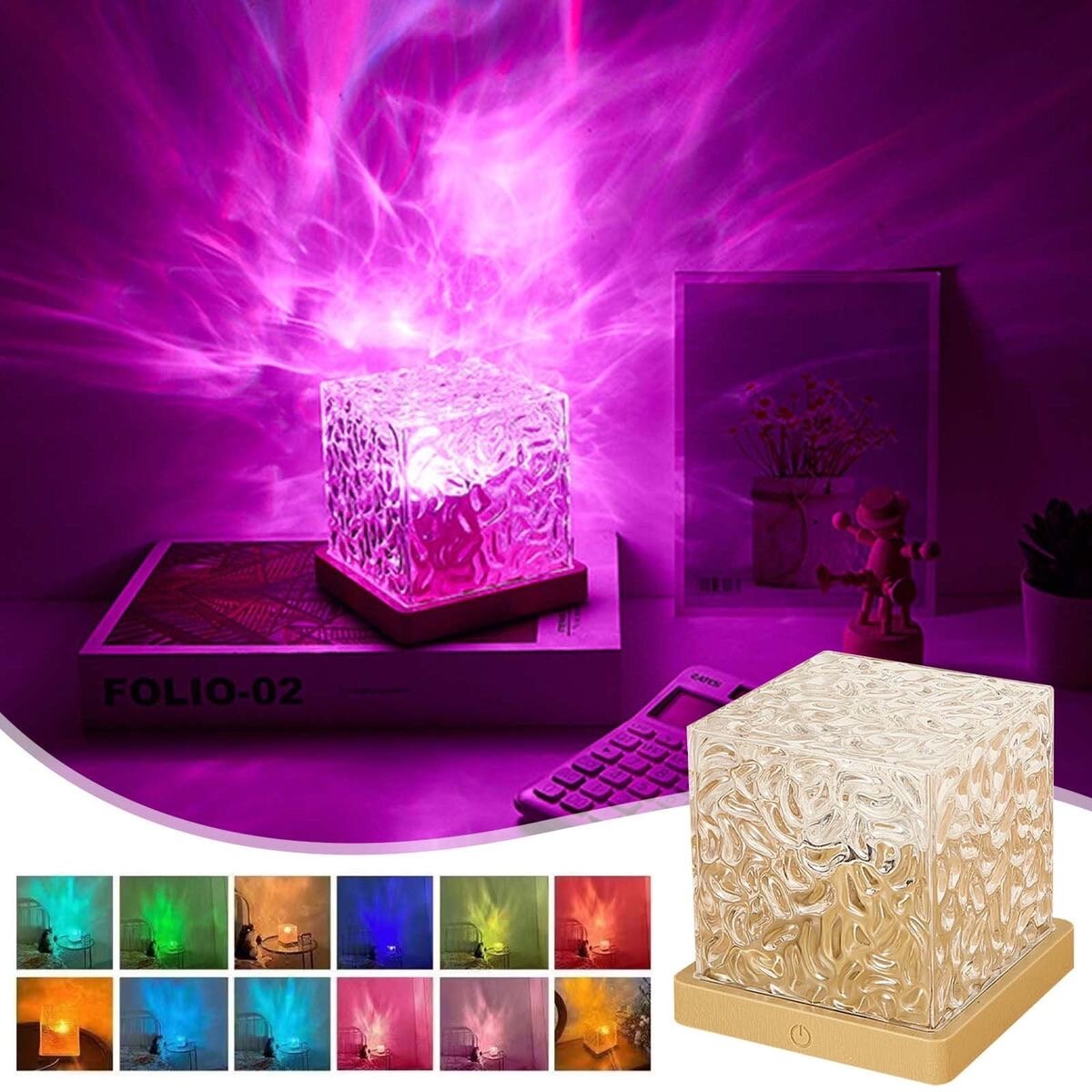 Светильник USB Dynamic Water Pattern Light, 1.5 Вт, светодиодный, USB питание