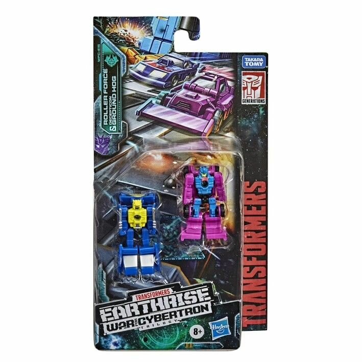 Трансформеры Игрушка хасбро WFC-E15 Race Track Patrol 2-Pack Roller Force and Decepticon Ground Hog Micromaster Scale Transformers Generations