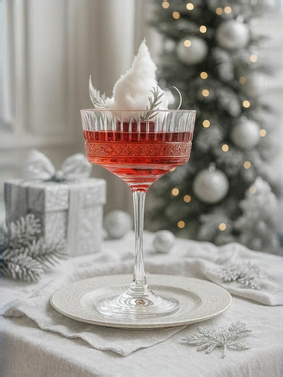 Набор бокалов, фужеров блюдце Pasabahce "Элизия" 2 штуки, 260 мл. Закаленное, ударопрочное стекля. Для коктейлей, шампанского, игристого вина. "Timeless" Турция