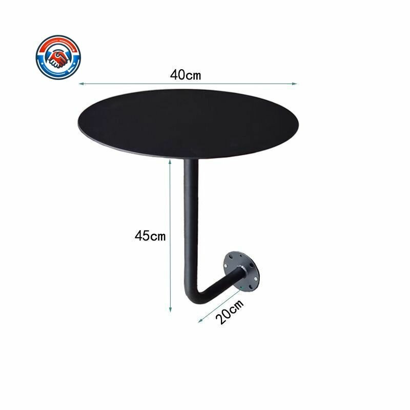 Настенный подвесной стол для кафе и дома, складной круглый столик из нержавеющей стали, прочный и легко моется, углы закруглены, экономия места в кухне, баре, молочном магазине