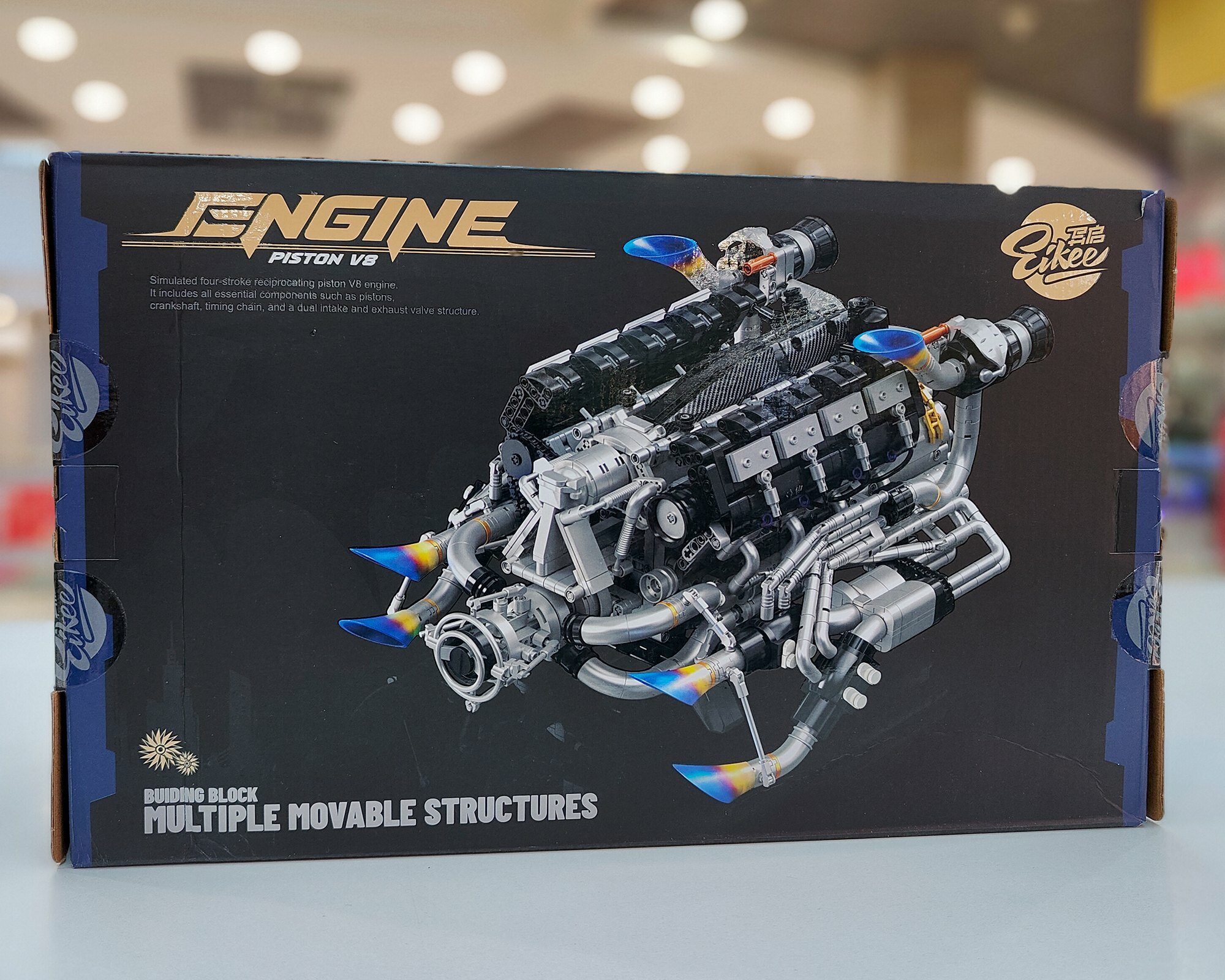 Конструктор Двигатель V8 Dodge Charger Бэтмобиль Y15002, 2773 детали, серии Техник, на пульте управления