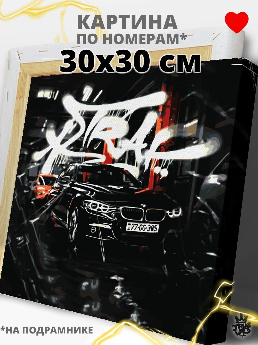 BMW картина по номерам на холсте