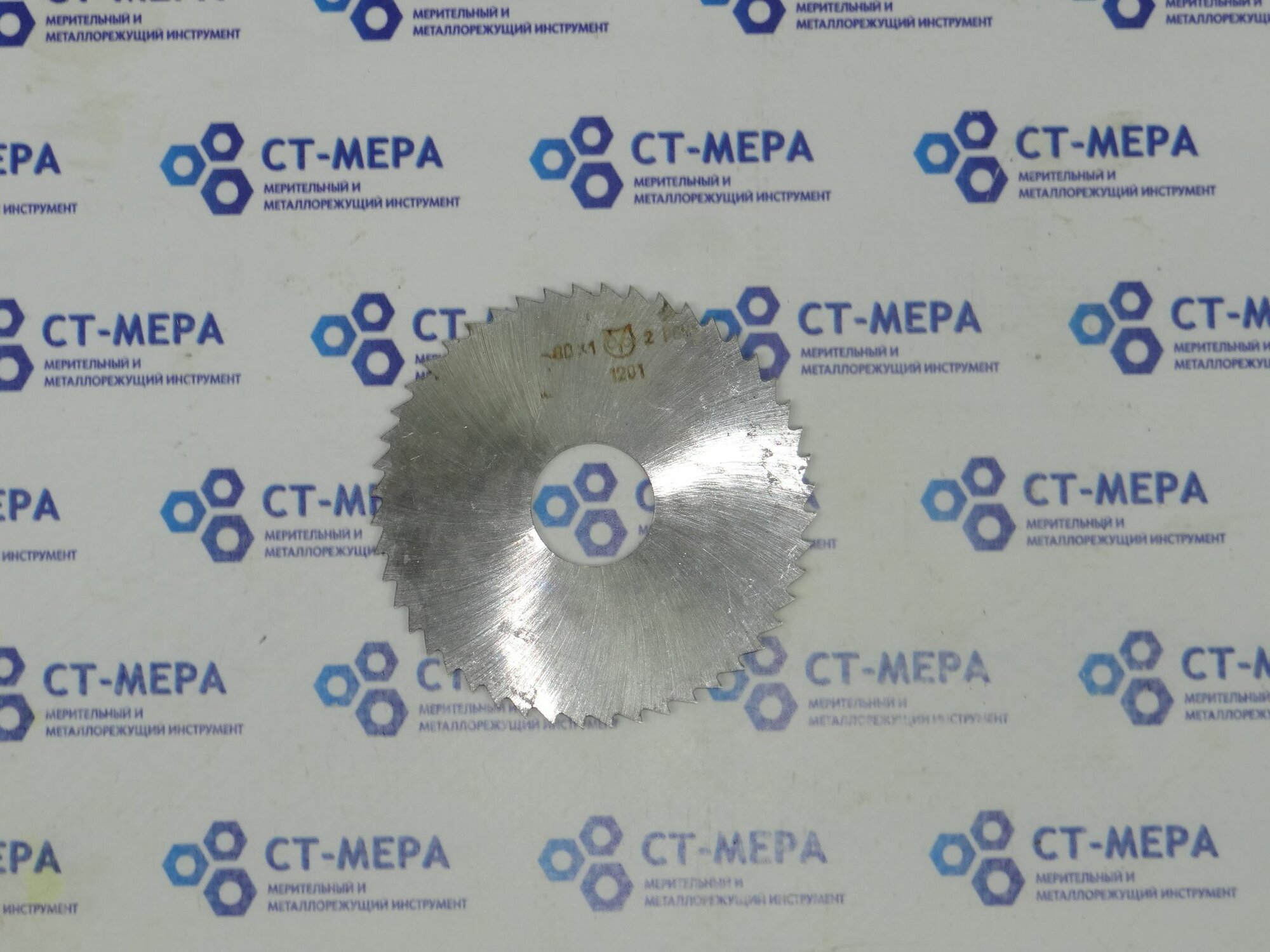 Фреза отрезная по металлу 80х1х22мм. z 40 Р6М5 без фаски без ш/п