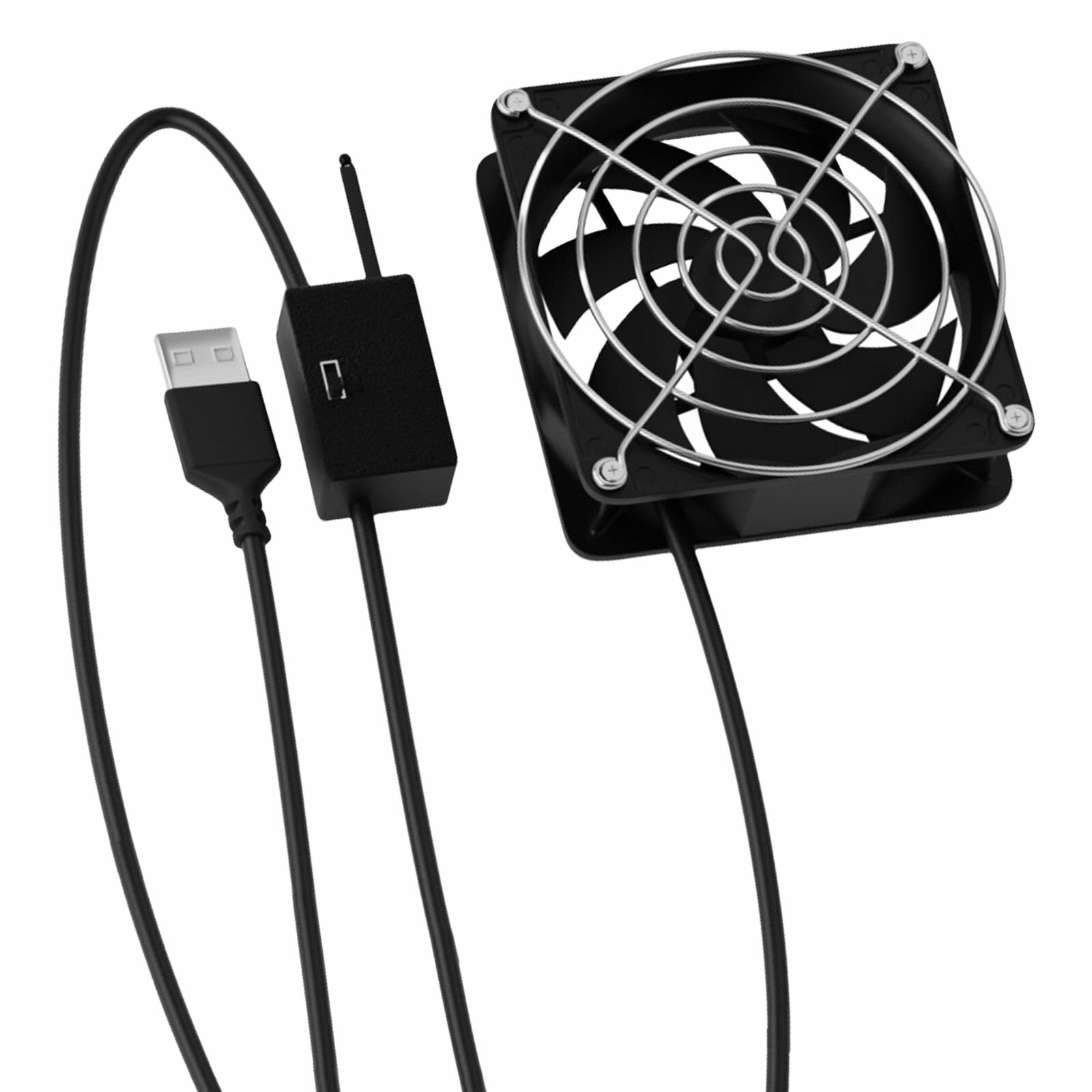 Автоматическое охлаждение температуры USB 5V 8 см для маршрутизатора и консоли