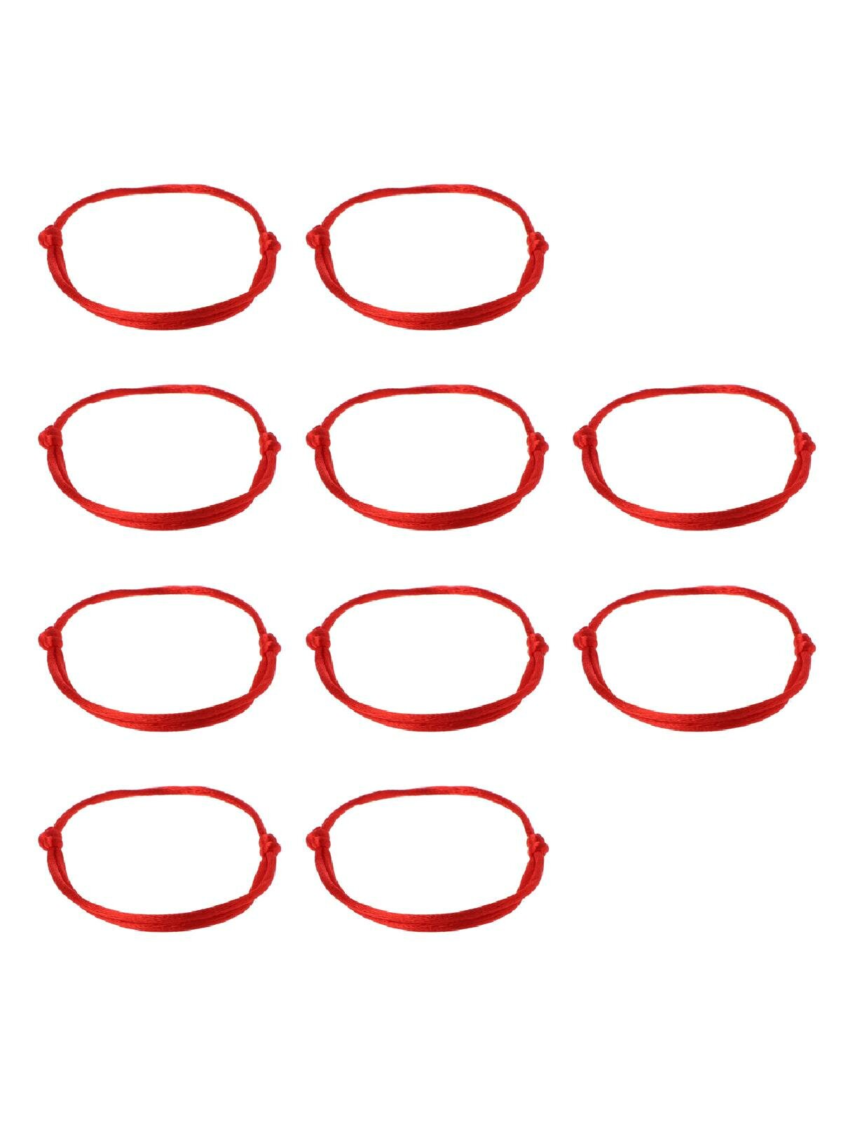 10 штук, красная веревка своими руками