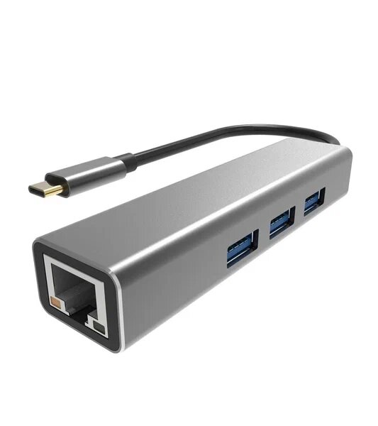 Кабель-концентратор VCOM DH311A USB 3.1 Type-Cm --> RJ-45+3port USB3.0