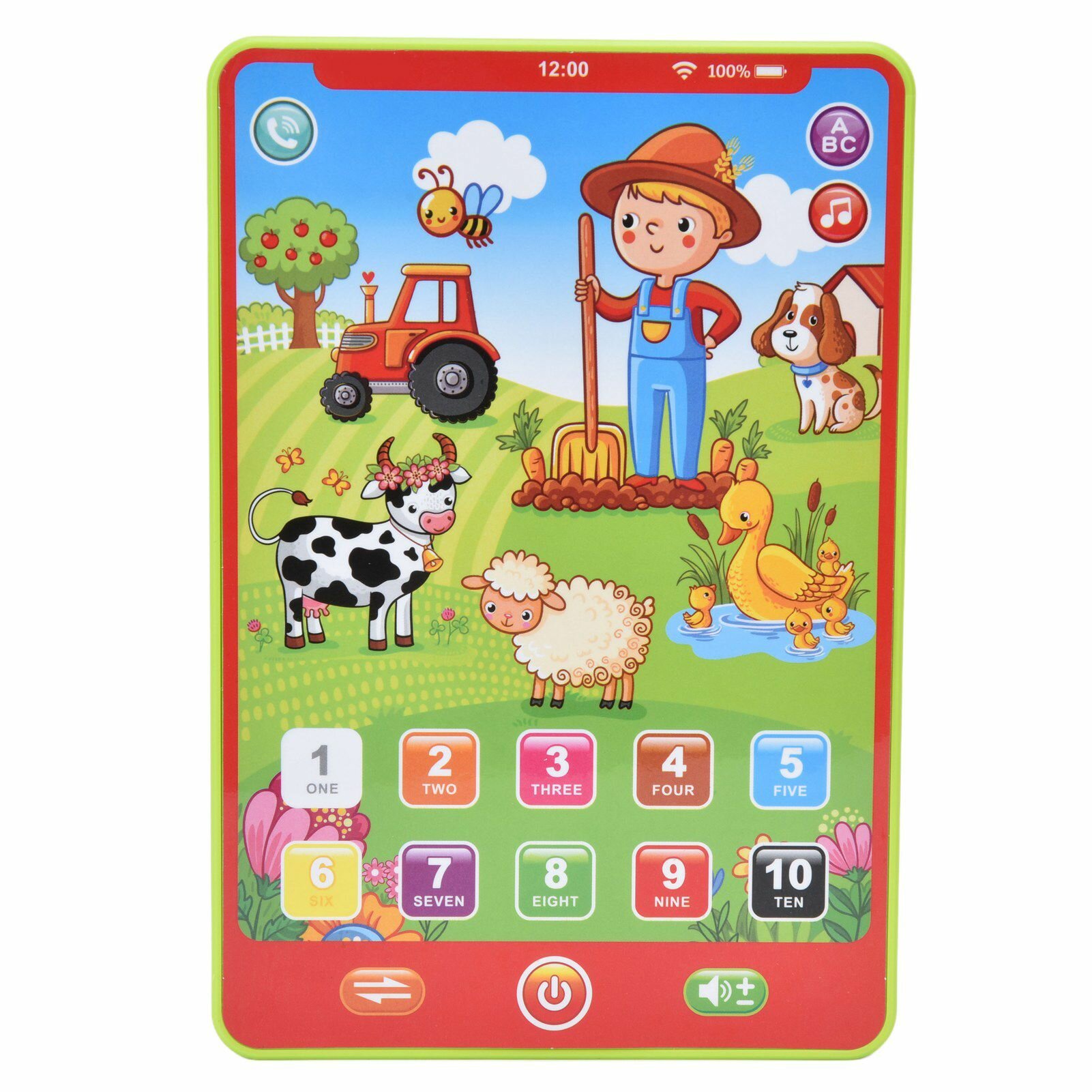 Детский обучающий планшет 7 дюймов с музыкальными и языковыми программами, идеальный подарок для детей