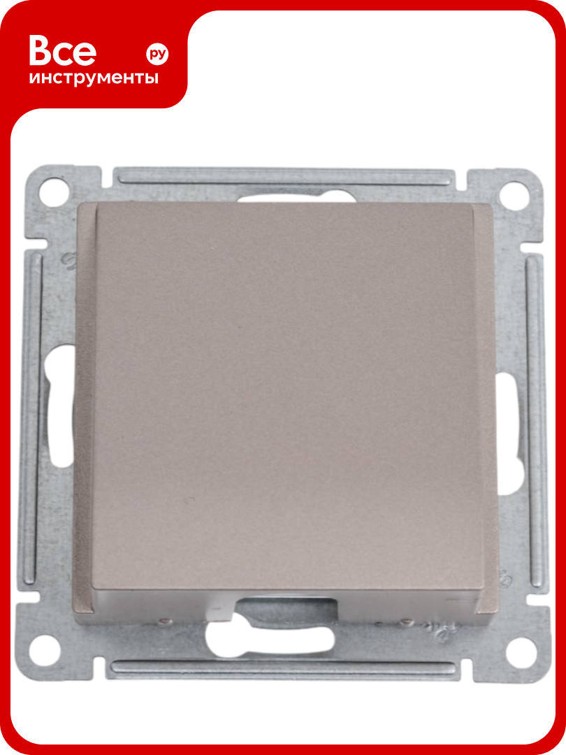 Вывод кабеля Systeme Electric AtlasDesign Шампань механизм SE ATN000599, пластик, для лучшей фиксации механизма