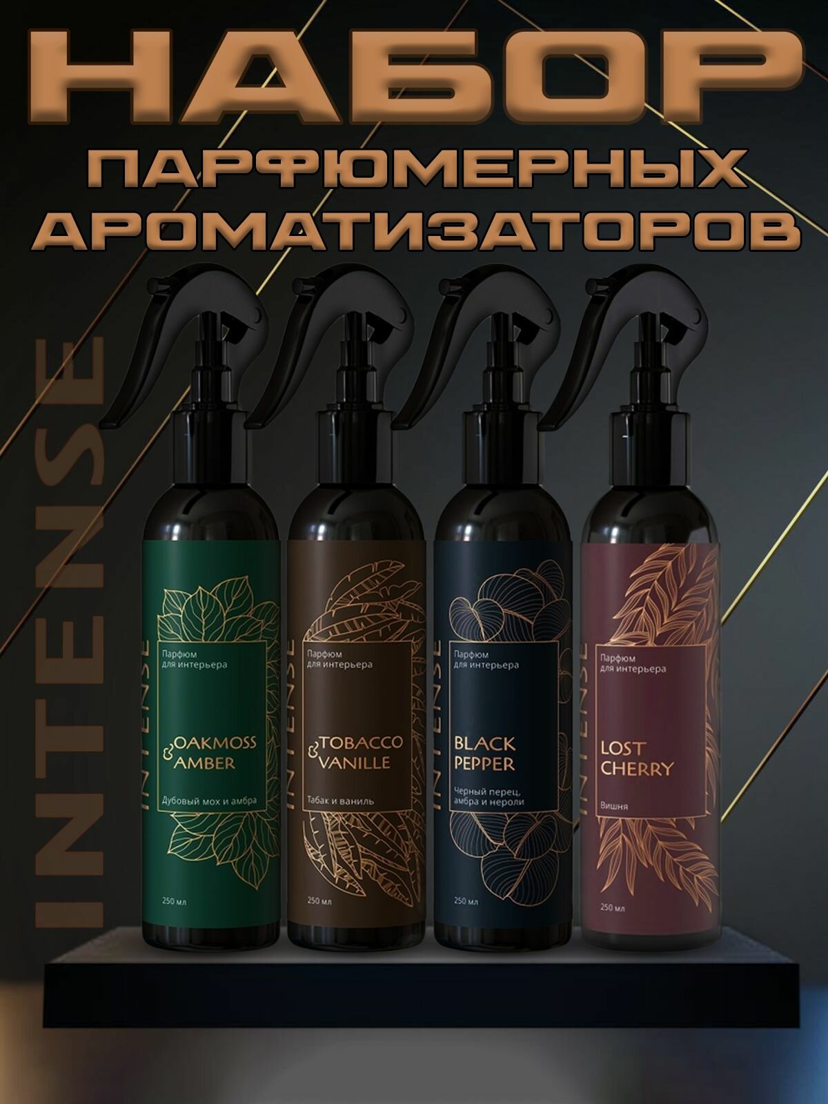 Набор парфюмерных ароматизаторов Intense