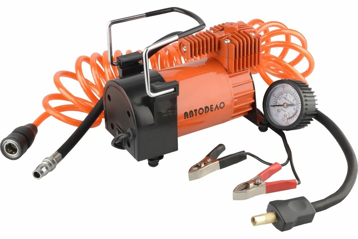 Компрессор автодело автомобильный (60л/мин,12В/180Вт,1цил,10бар) 0.56кг сумка