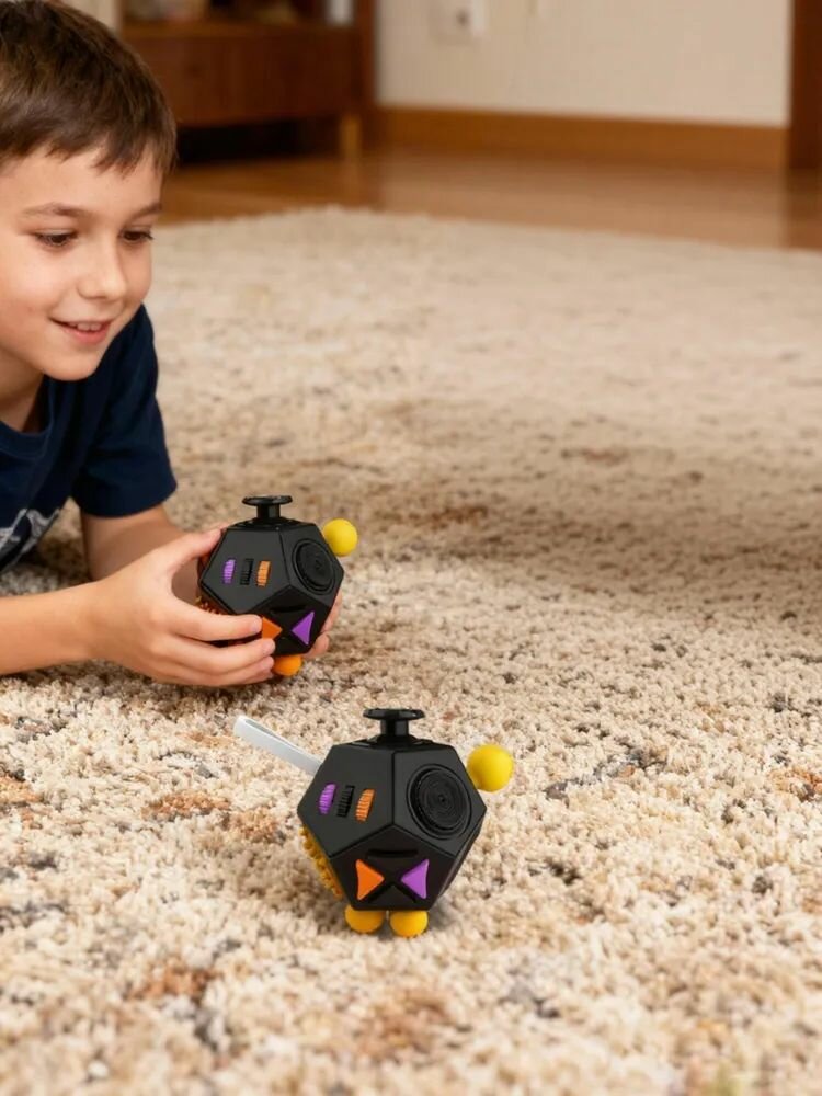 Игрушка антистресс 12 сторонний Fidget Cube 2.0, развивайка для детей, от стресса C1