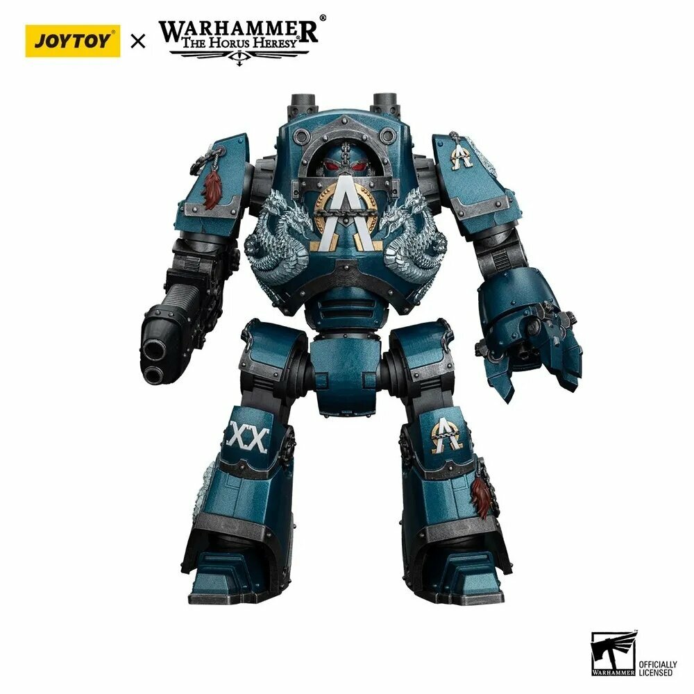 Подвижная фигурка JOYTOY Warhammer 40K Action Figures Alpha Legion Contemptor Dreadnought with Gravis Plasma Cannon Model