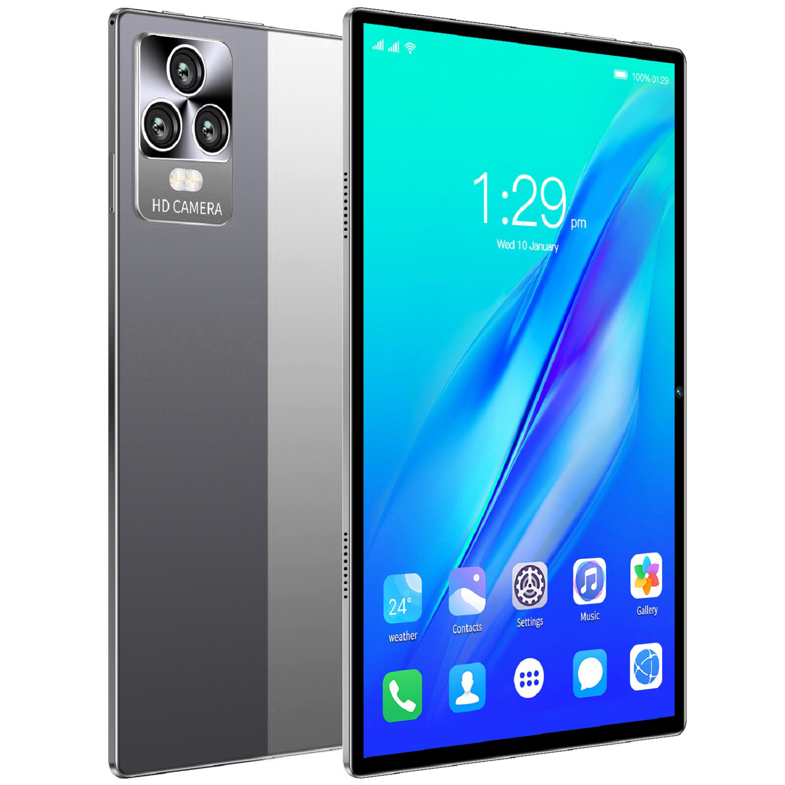 Планшет 10.1 дюйм Android 8.1 SmartPad 2GB+32GB 1280x800 IPS HD сенсорный экран 5MP+8MP двойная камера поддержка BT/WIFI 2.4G&5.0G двойная частота для игр и просмотра видео, цвет: синий, серебристый, розовый золото (опционально), размер: 928x58.8x0.8мм,