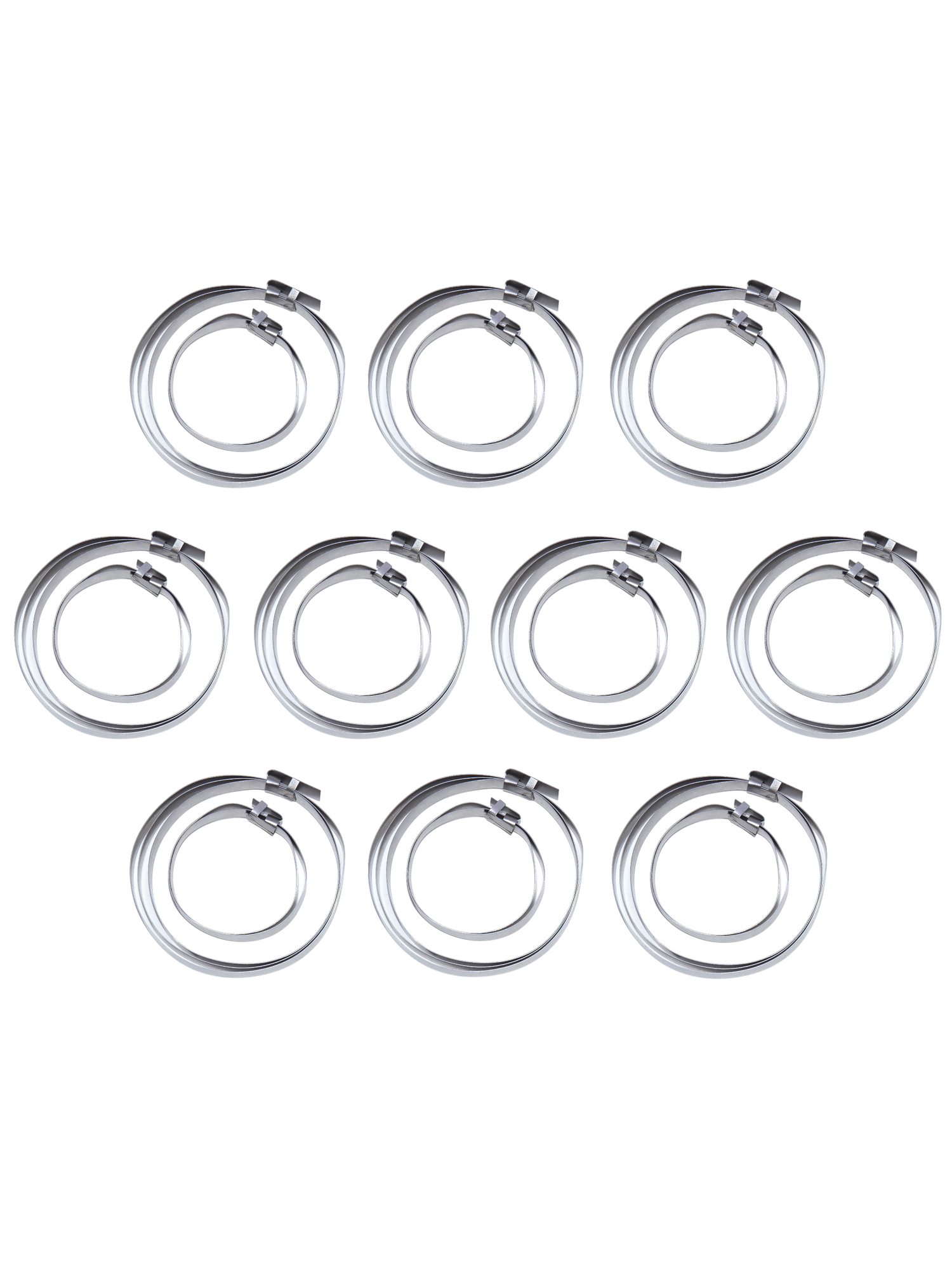 Хомуты пыльника шруса 20 шт. (гранаты, привода) ленточные универсальные, 10 комплектов по 2 шт