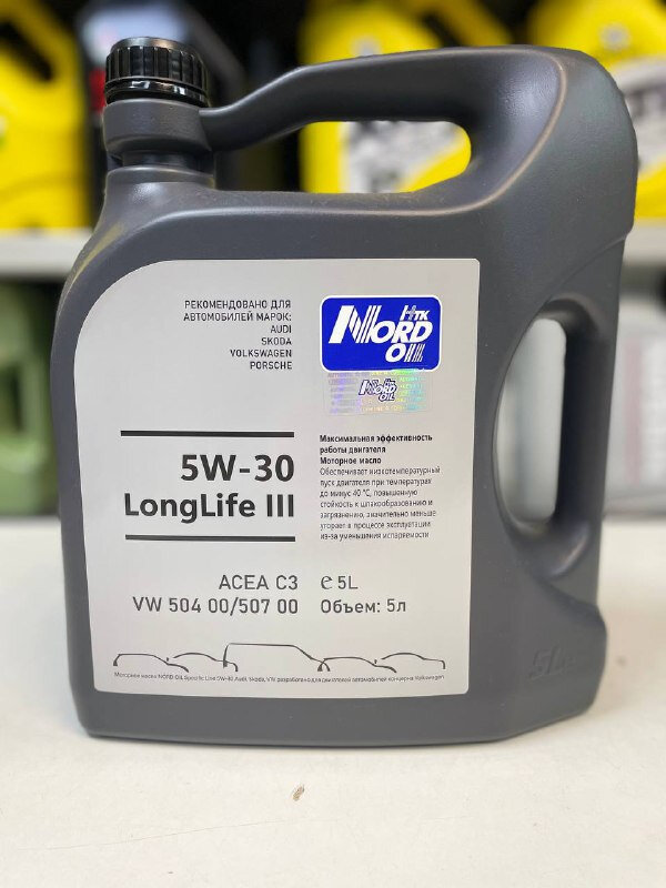 Моторное масло для легковых автомобилей NORD OIL Specific Line 5w30 Audi, Skoda, VW 5л