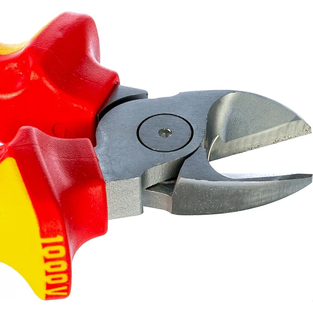 Бокорезы KNIPEX KN-7006160 для резания проволоки, диэлектрические, с двухкомпонентными рукоятками в красно‑жёлтом цвете — фото 1
