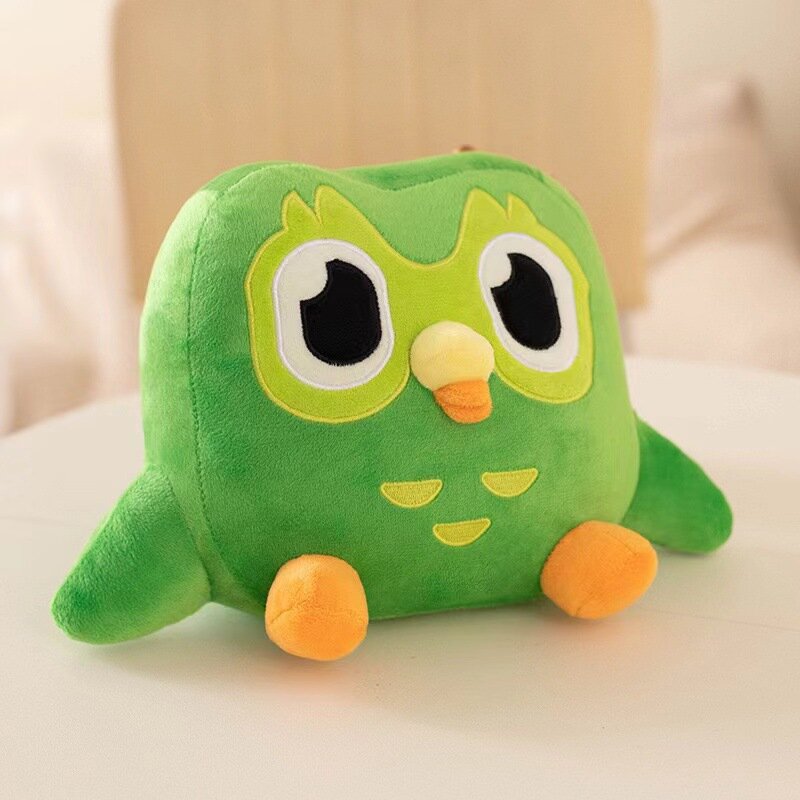 Трансграничные новые товары duo plushie of Duo the owl Зеленая сова плюшевая кукла подарок Сова объемная_20*27cm