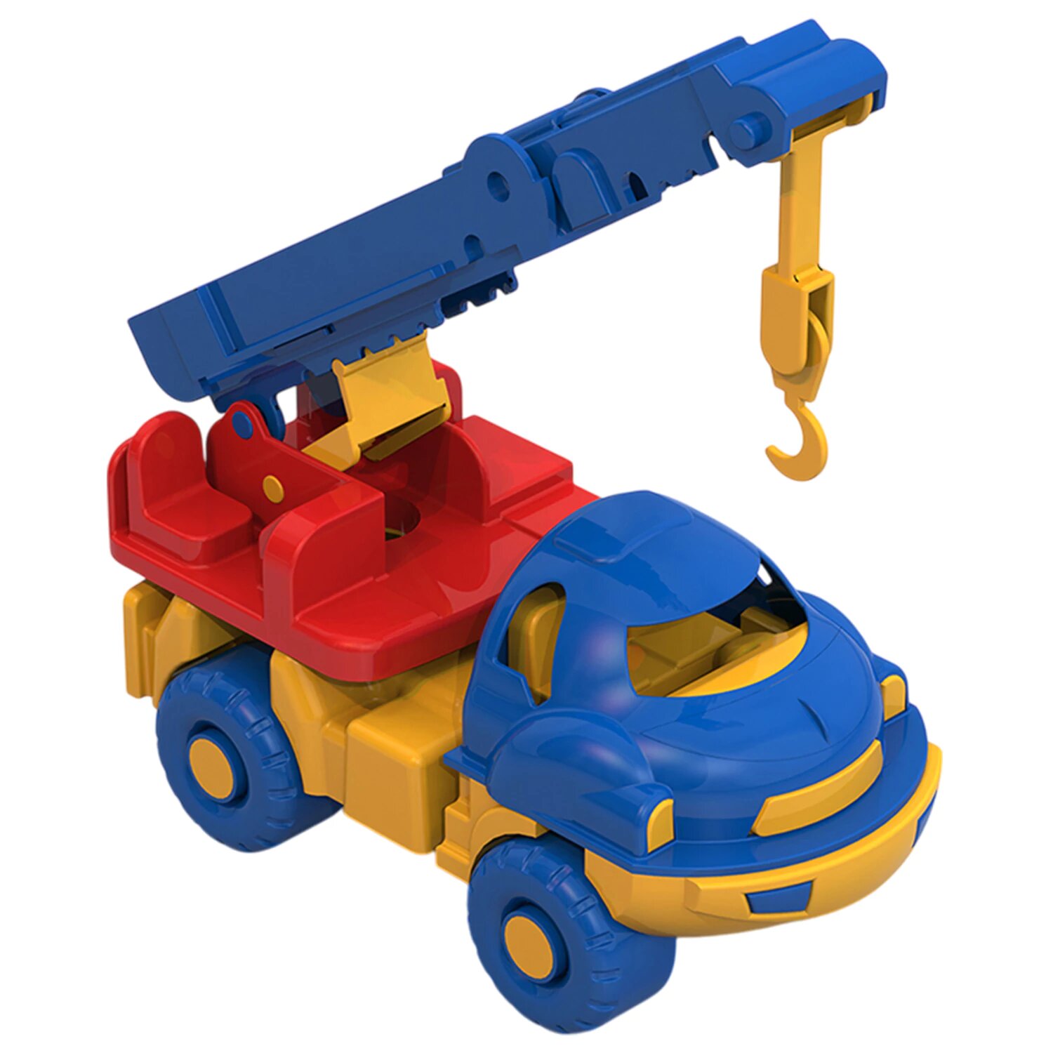 Машина игрушечная кран "Малыш", пластиковая, 199,511 см, нордпласт, 2шт.