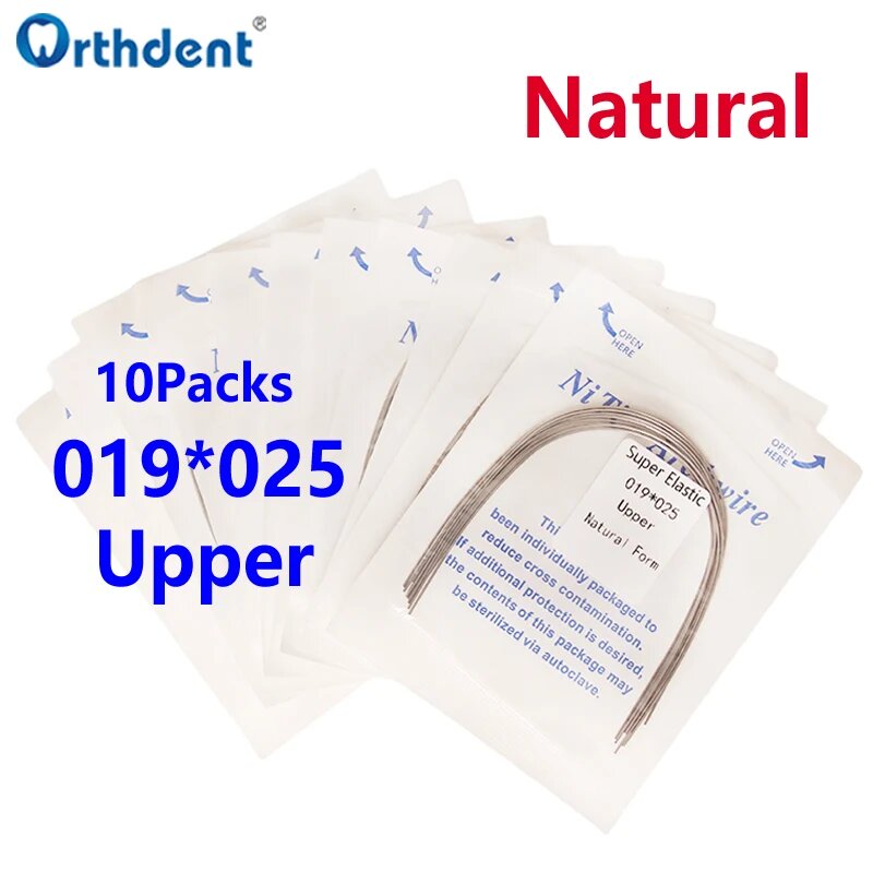 Ортодонтические дуги Orthdent Natural 019x025Upper, 10 шт.