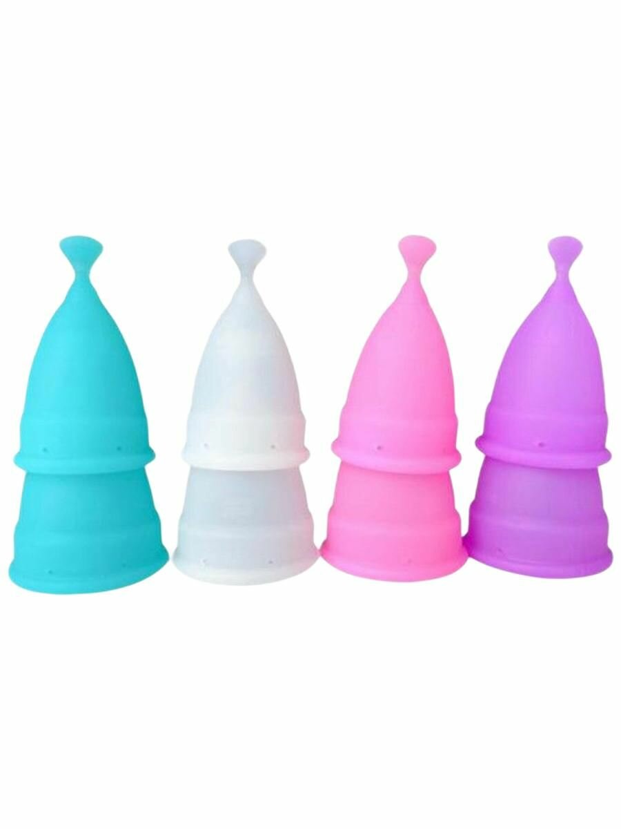 Менструальная чаша силикон XS голубой