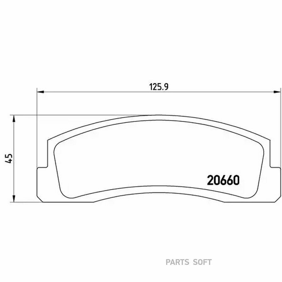 BREMBO Колодки тормозные передние