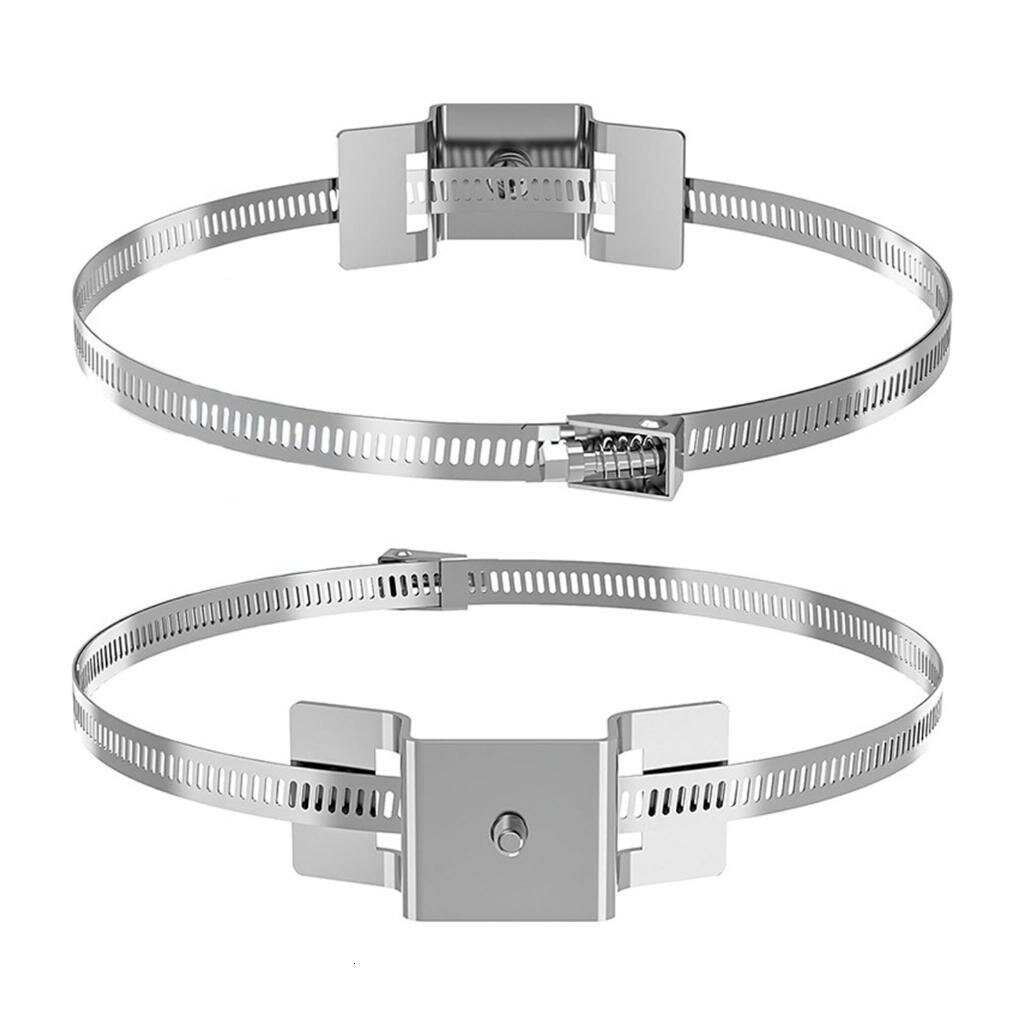 304 регулируемый монтажный кронштейн для штанги, 2 шт. (кронштейн * 2 + болт * 3 + обруч * 2)