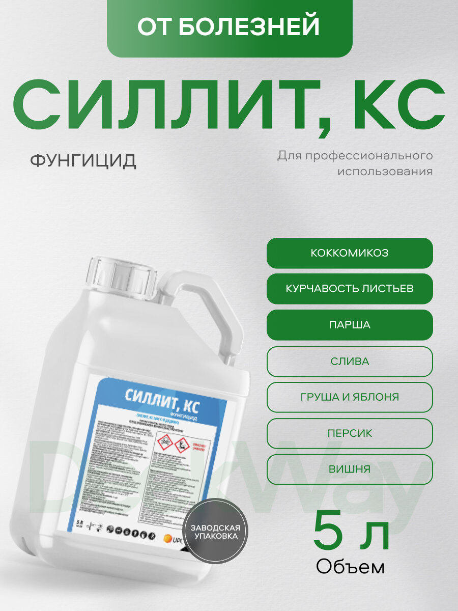 "Силлит, КС" локально-системный фунгицид от болезней растений, 5л