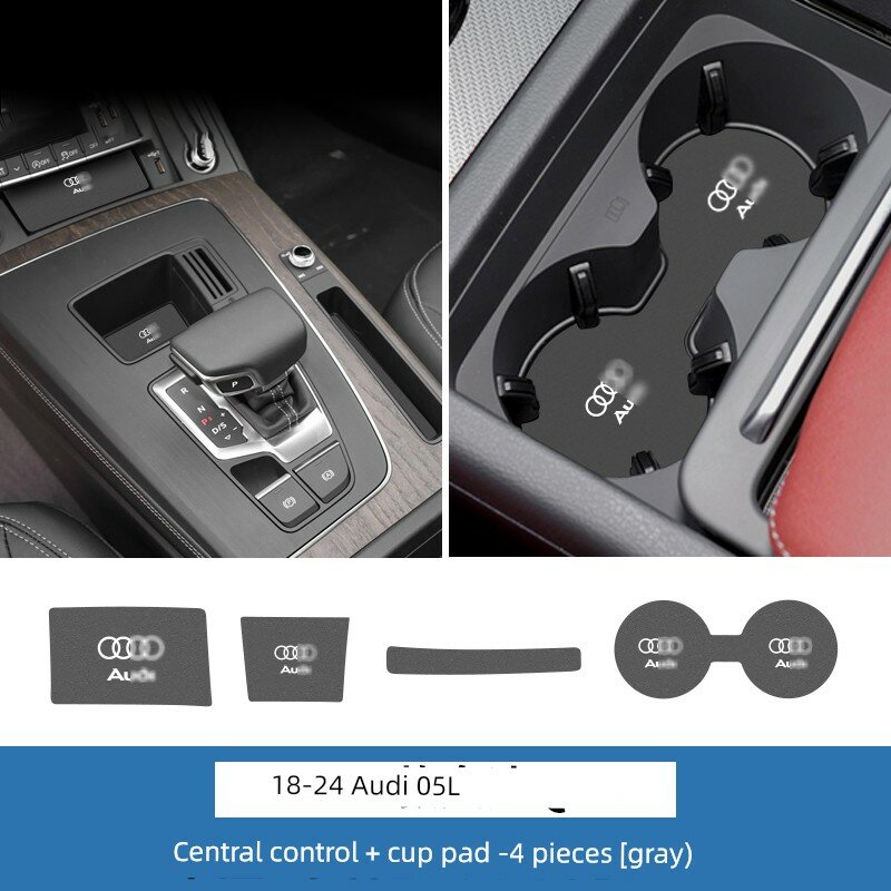 Подходит для Audi Q5L, дверная прорезь, подставка для воды, принадлежности для модификации автомобиля, аксессуары,