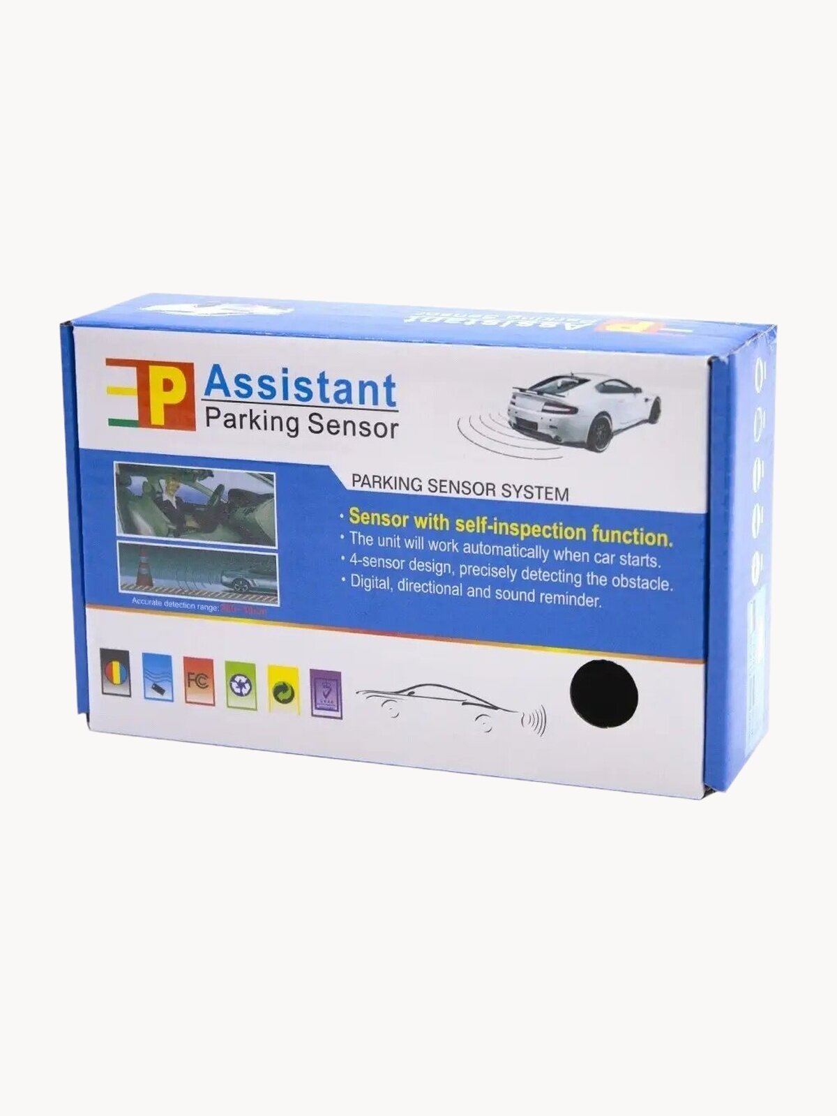Парктроники Assistant Parking, 4 датчика и ЖК-дисплей, накладные