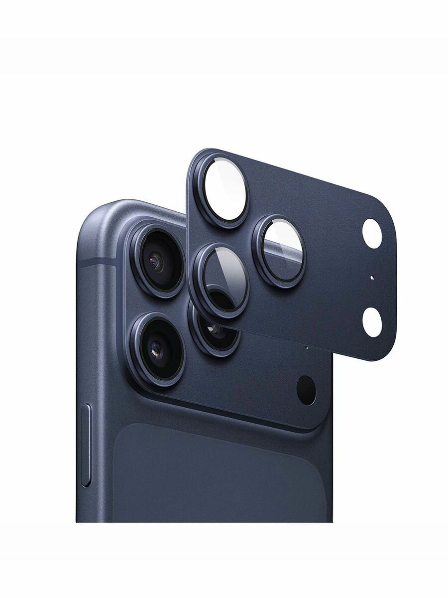 Защитное стекло/линзы на камеру для iPhone 17 Pro Max 6.9" WiWU Armor Deck (LG-012), синие