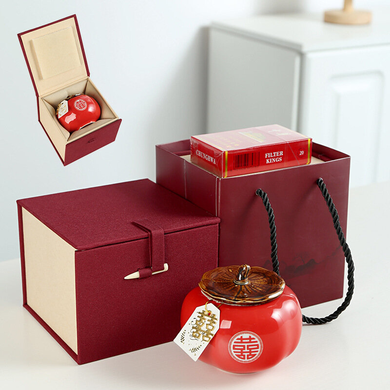 Керамическая хурма конфета коробка конфеты конфеты творческая подарочная коробка для свадьбы Богатая красная хурма