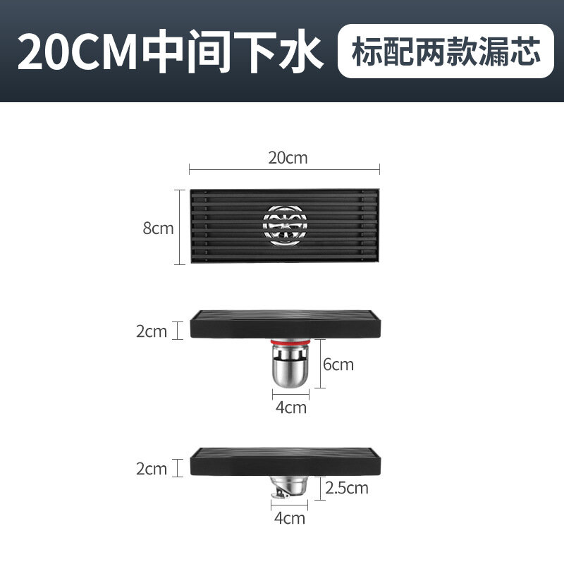 304 Нержавеющая сталь с медным сердечником, напольный слив для ванной, большой слив, антизапах, напольный слив для кухни, напольный слив для стиральной машины