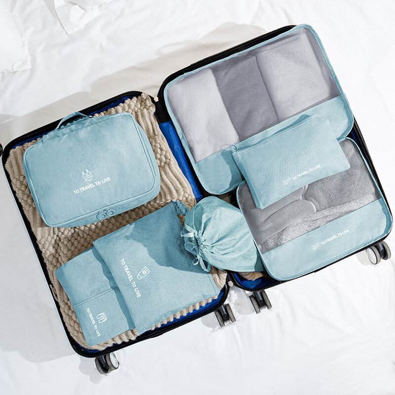 Катионный семь частей багажа сумка для хранения одежды Путешествия Стиральная взрывчатки сумка для хранения