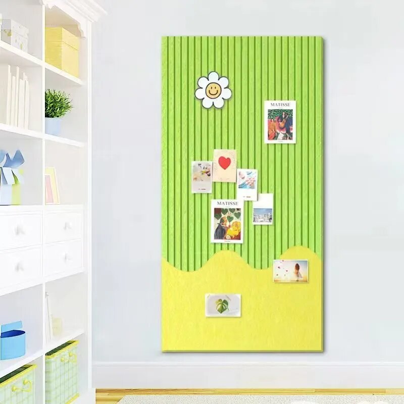 Bойлочная плита, Доска для заметок на стену из ЭКО-войлока, Фетровая фотостена