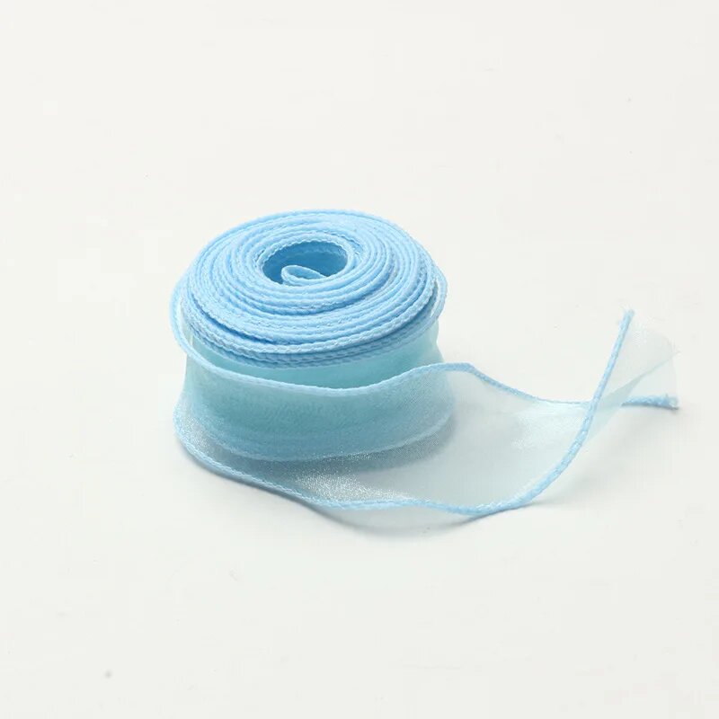 Лента органза Sky Blue 10 ярдов